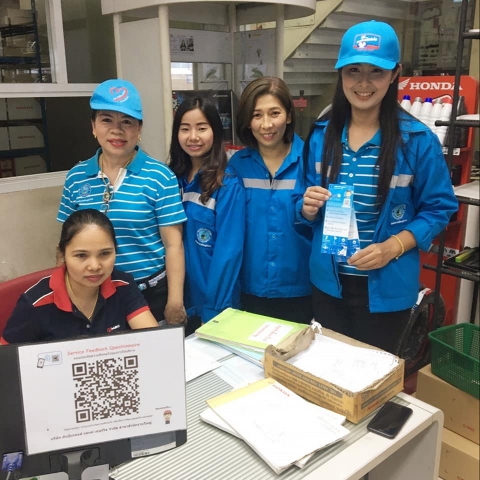 กปภ.สาขาระนอง ลงพื้นที่เติมใจให้กัน ประชาสัมพันธ์เชิงรุก แนะนำ PWA Line ...